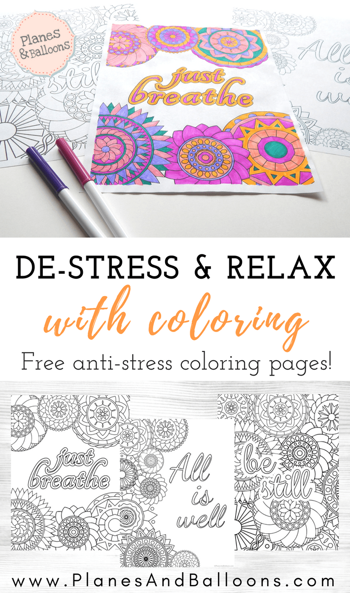 Stress Relief Coloring Pages (To Help You Find Your Zen)