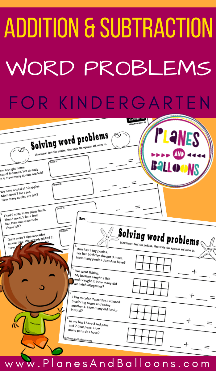 Addition And Subtraction Word Problems - Planes & Balloons