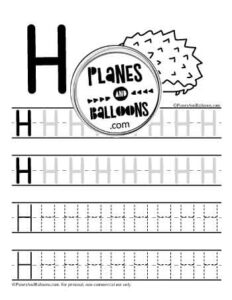 Lowercase Letter Tracing Worksheets PDF - Planes & Balloons
