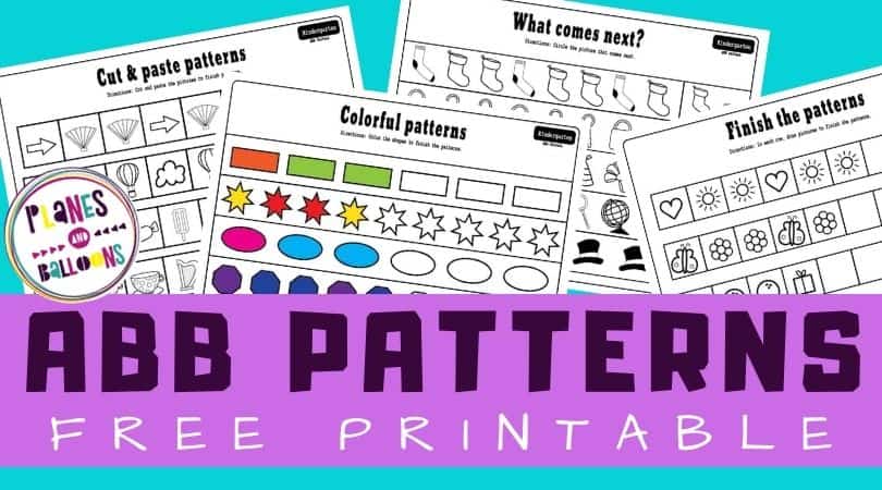Abb Pattern Worksheets For Kindergarten