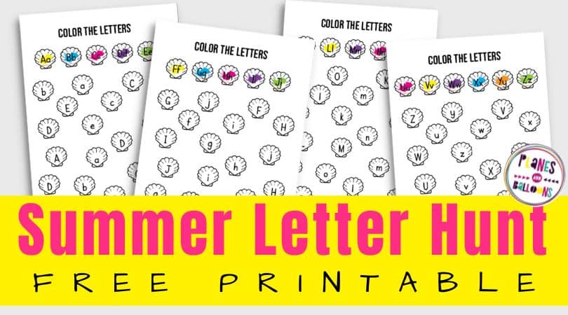 Summer Letter Hunt - Planes & Balloons